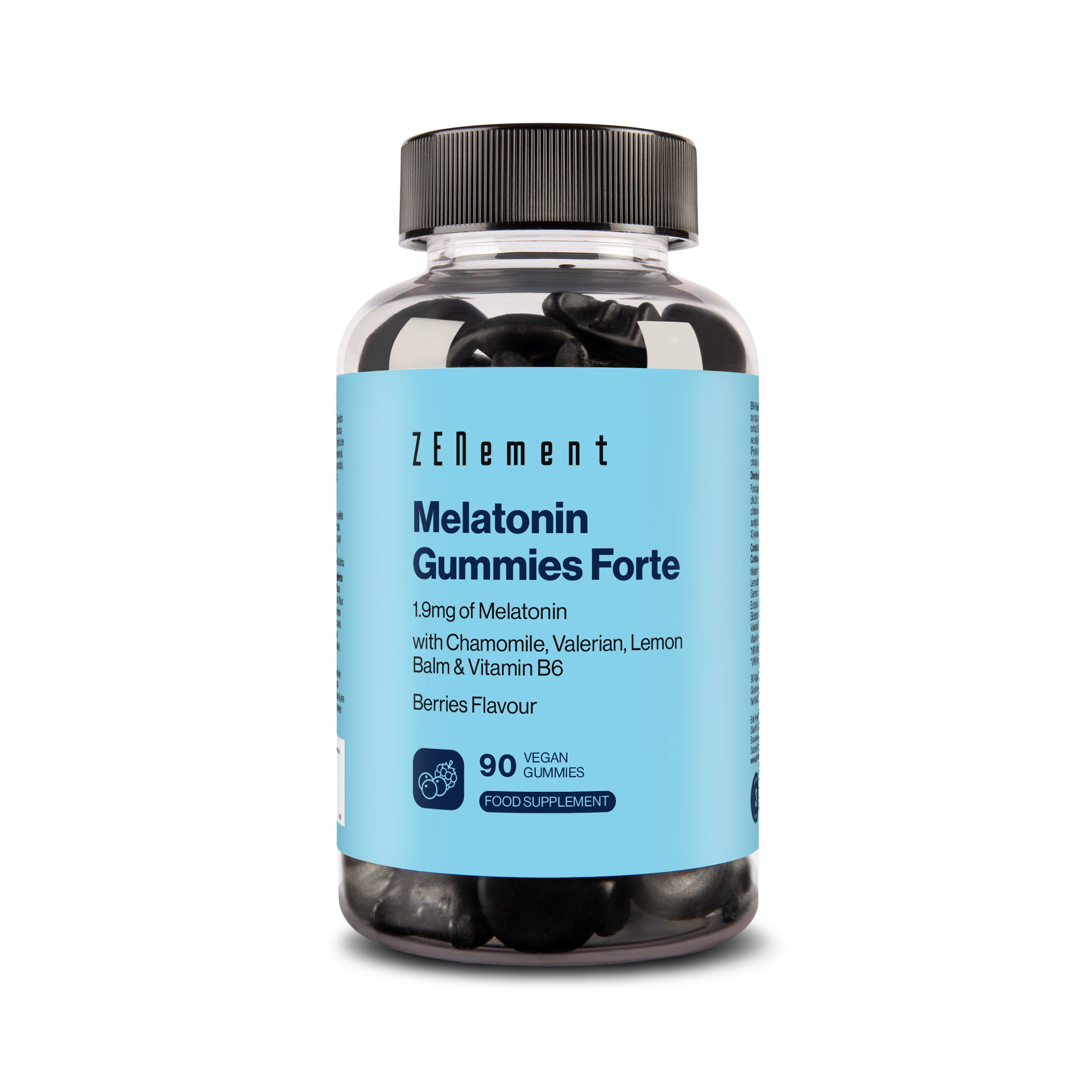Gommes de Mélatonine Forte 1,9 mg de Mélatonine - 90 Gommes Véganes ...